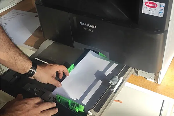 آموزش نصب و راه اندازی دستگاه فتوکپی Sharp X240