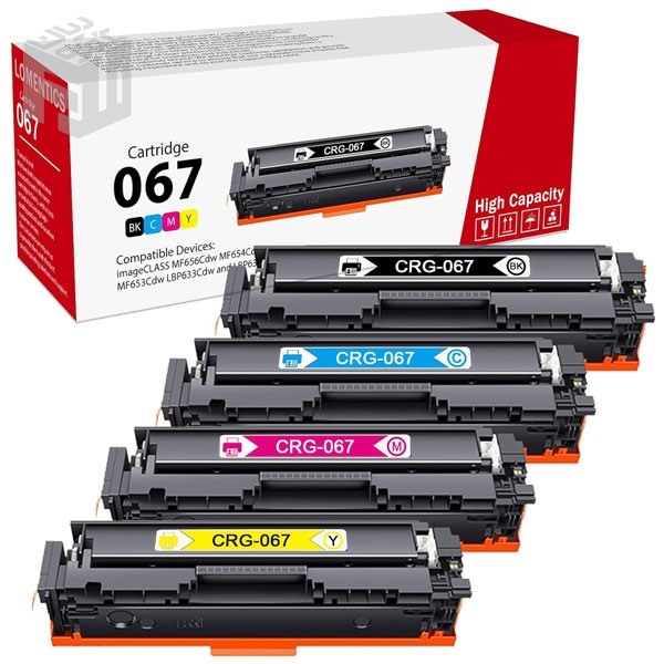پک چهاررنگ کارتریج تونر لیزری کانن 067